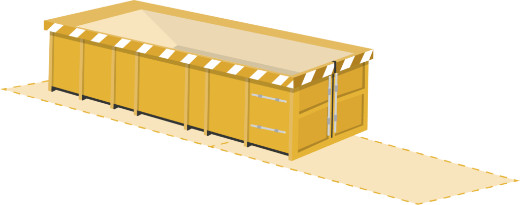 Bouwafval container huren 20m³